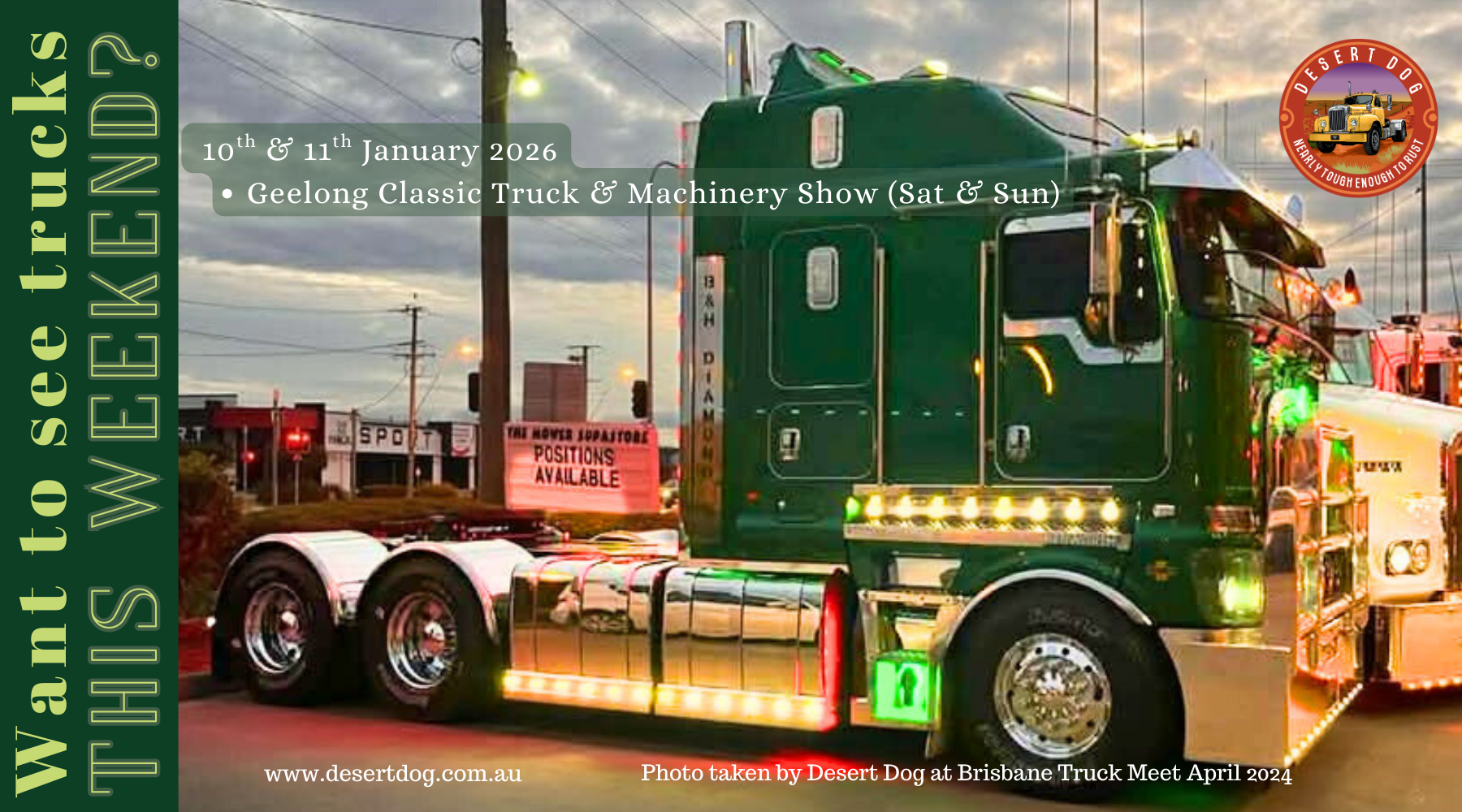 Truck Shows This Weekend - January 10th - 11th – Desert Dog